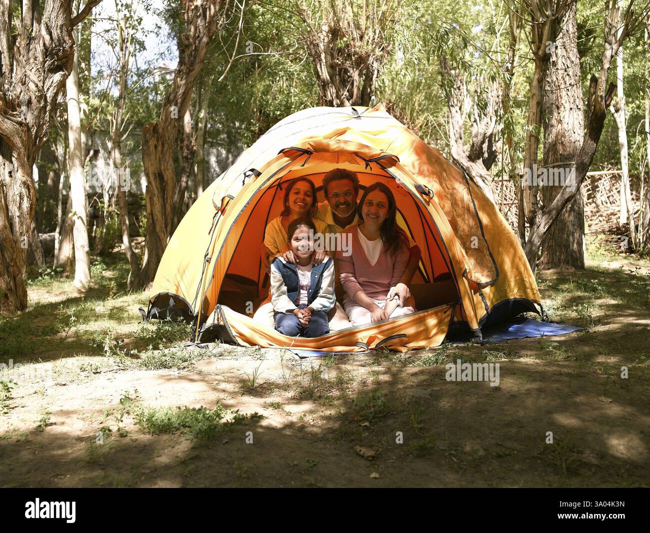 Family Tented Campsite, Saboo, Ladakh, Jammu And Kashmir, India, Asia ...