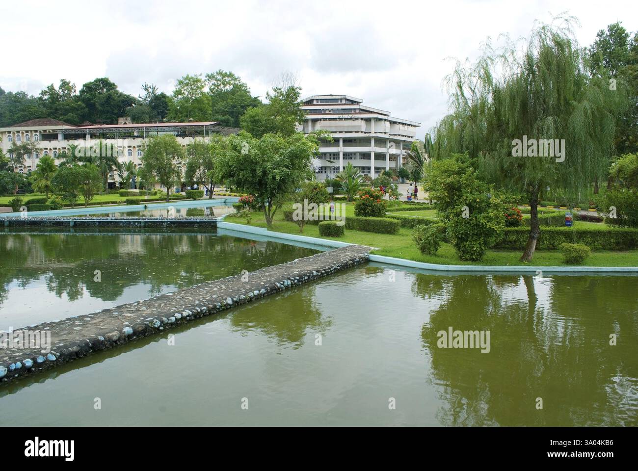 Pond garden and cultural museum in shrimant shakardeva kalakshetra ...