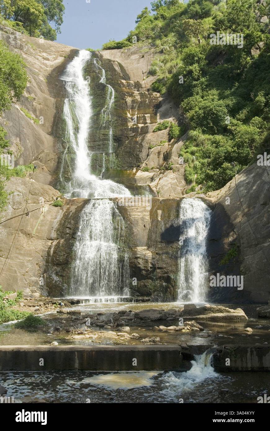 Silver Cascade a waterfall formed from the spillway of the Boating in ...