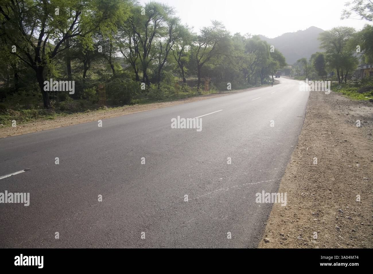 Highway Road Nathdwara passes by Village Delwada, Udaipur, Rajasthan ...