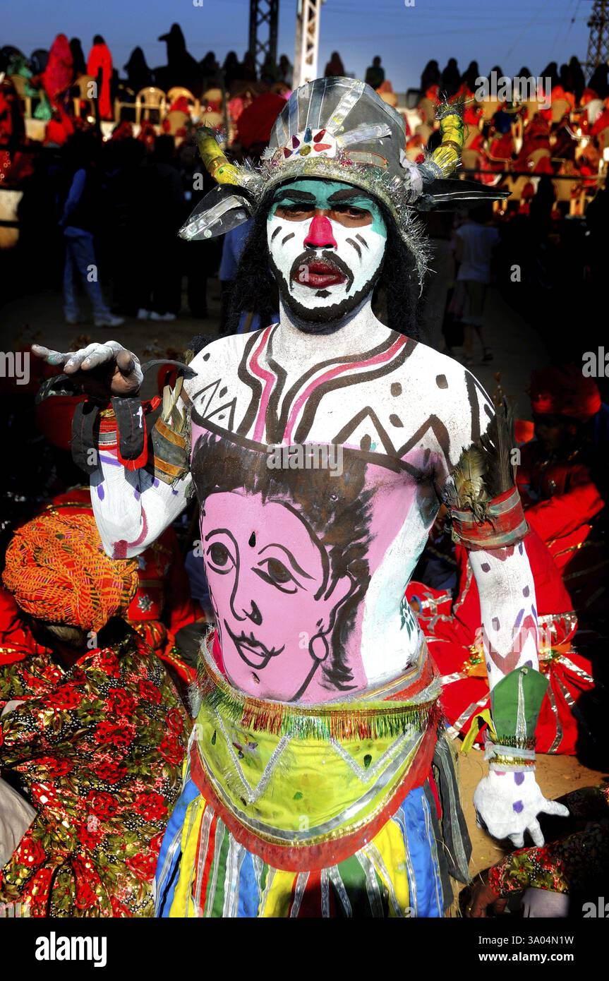 Man painted god shiva photo on his body, Rajasthan, India MR#786 Stock ...