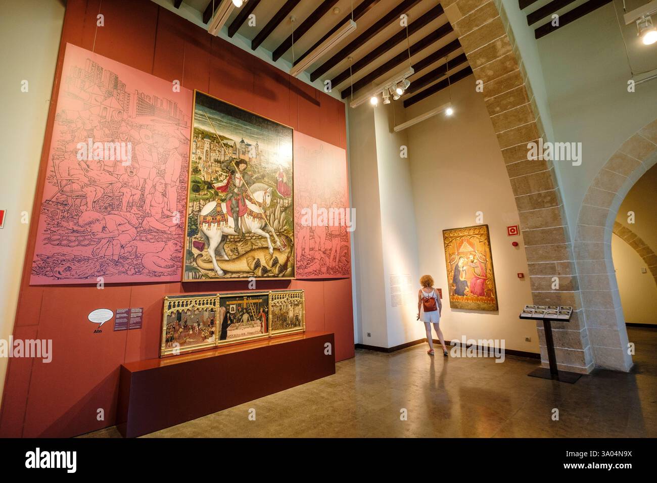 retable of Sant Jordi painted by Pere Niçard, together with the ...