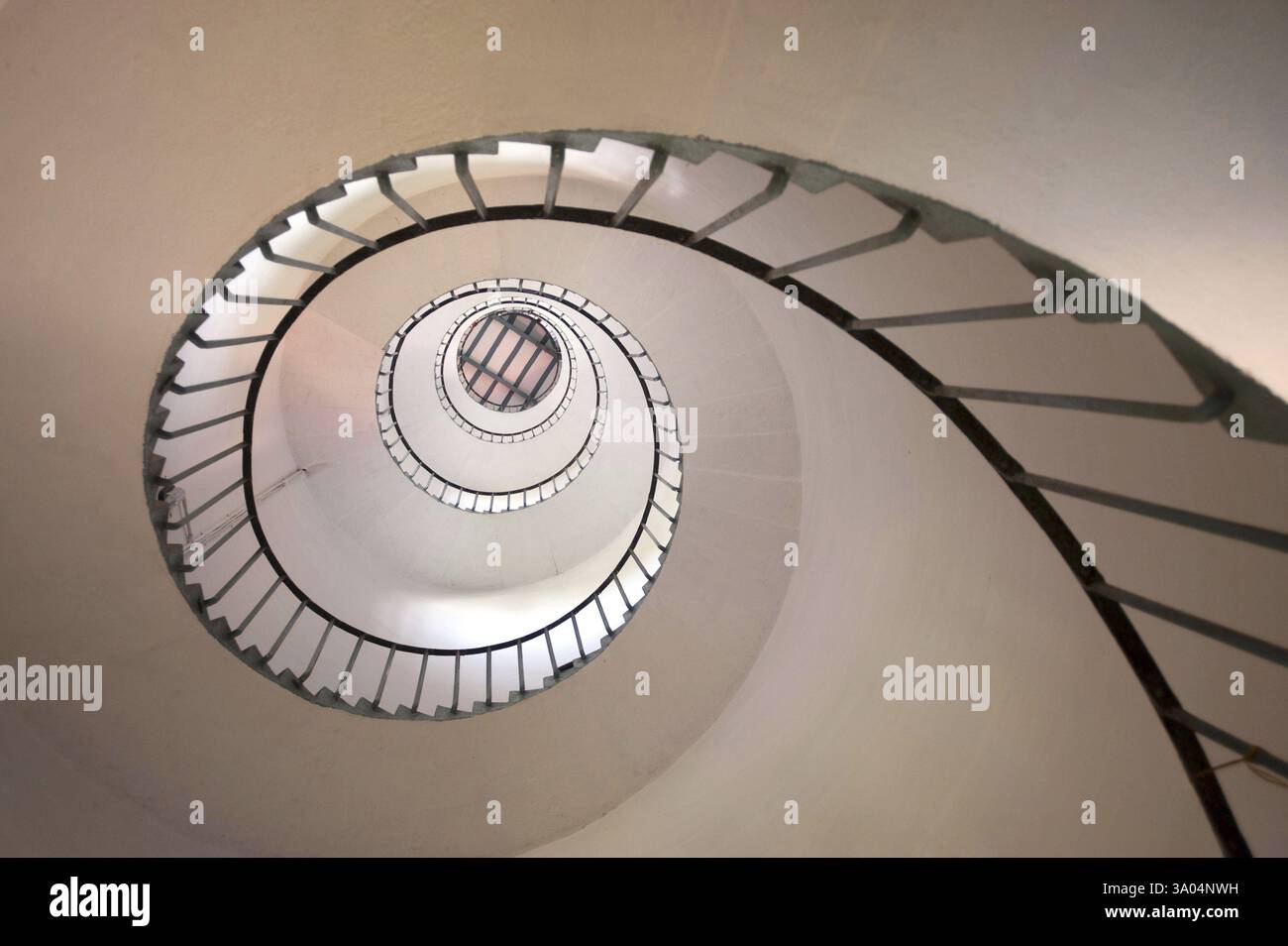 Spiral staircase inside quilon lighthouse, Thankassery Thangassery ...