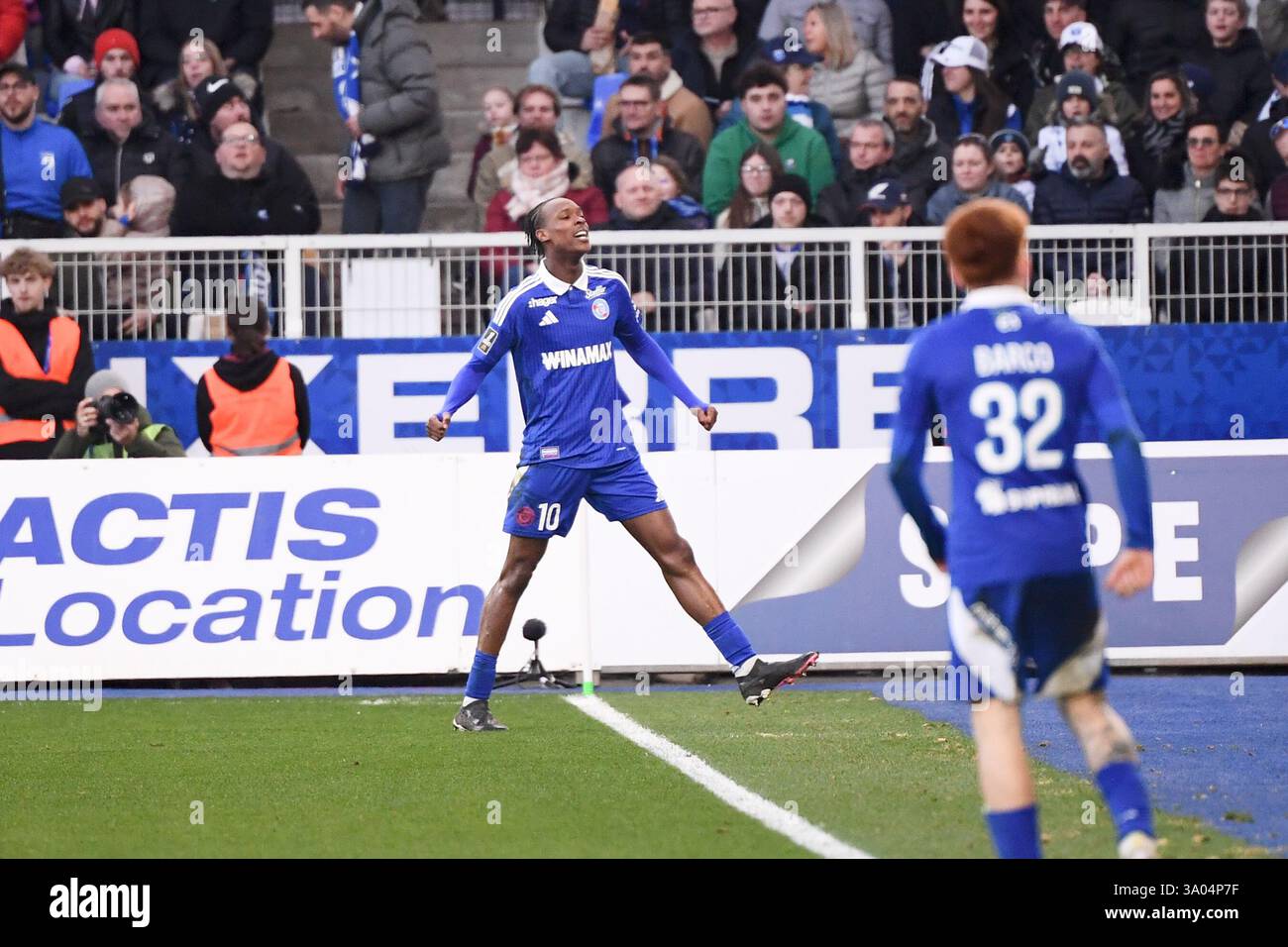 10 Emmanuel Esseh EMEGHA (rcsa) during the Ligue 1 McDonald's match between Auxerre and ...