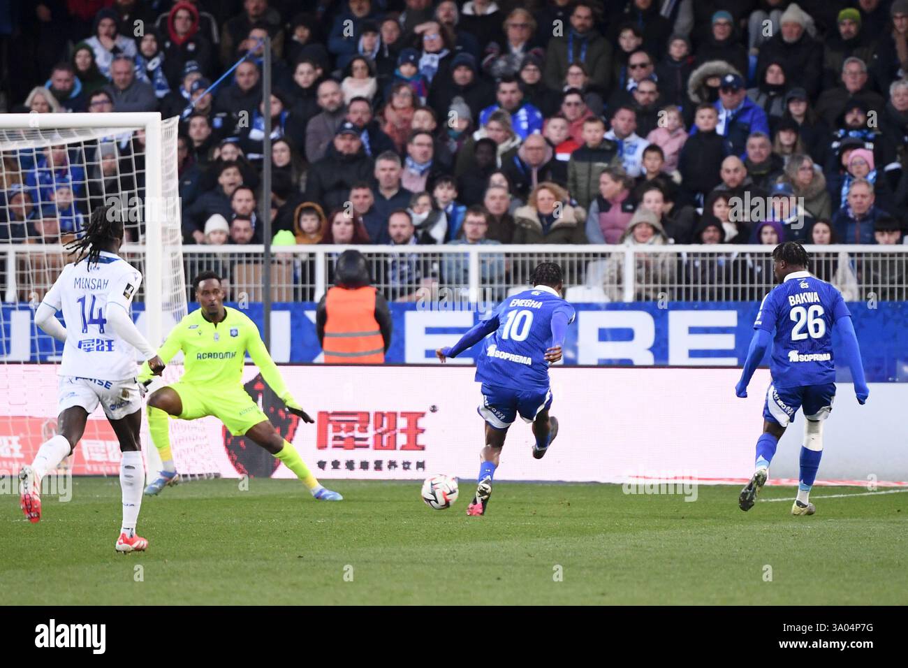 10 Emmanuel Esseh EMEGHA (rcsa) during the Ligue 1 McDonald's match between Auxerre and ...
