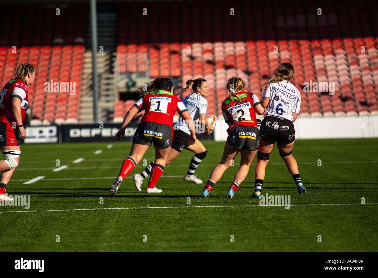 Gloucester, UK, 2nd March 2025 Bristol Bears winger Jasmine Joyce ...