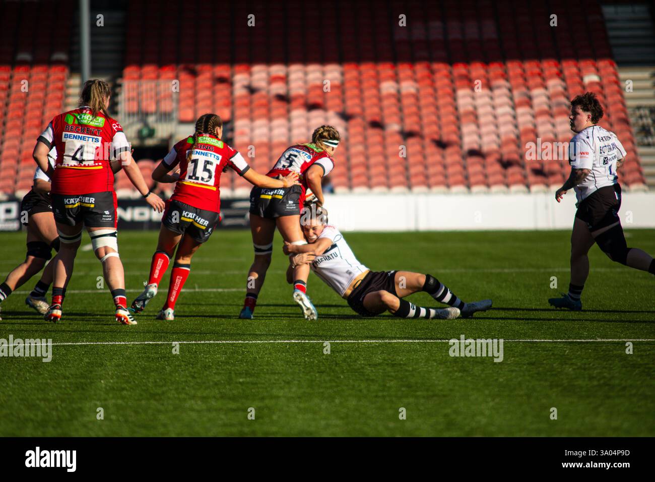 Gloucester, UK, 2nd March 2025 Bristol Bears winger Jasmine Joyce ...