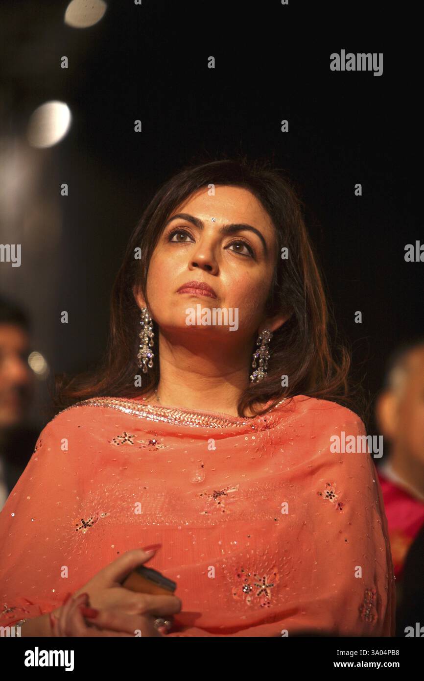Neeta Ambani wife of Mukesh Ambani Chairman and Managing Director of ...