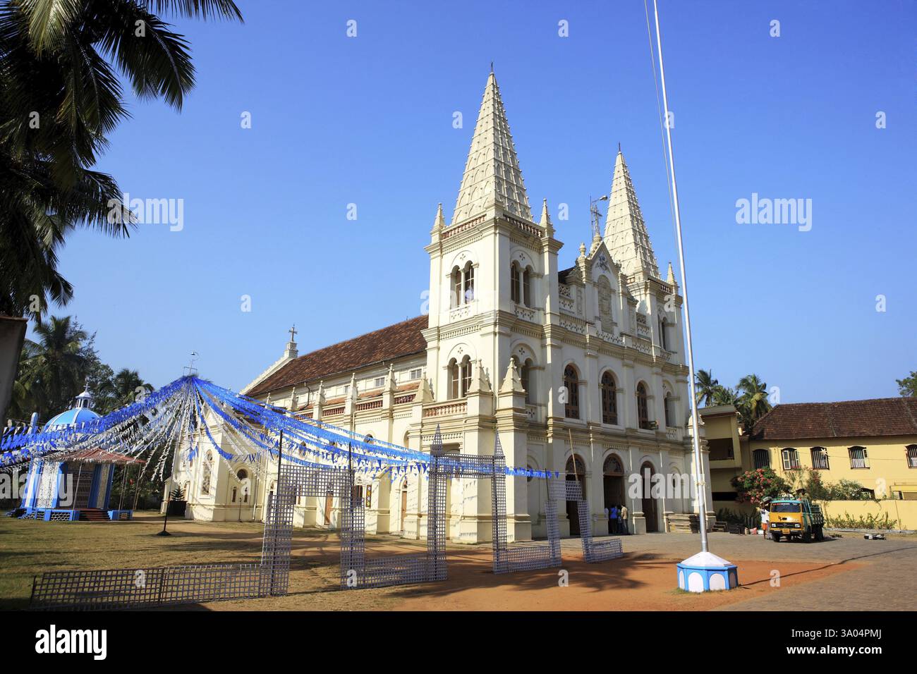 Santa Cruz catholic cathedral, Cochin Kochi harbour jetty, Kerala ...