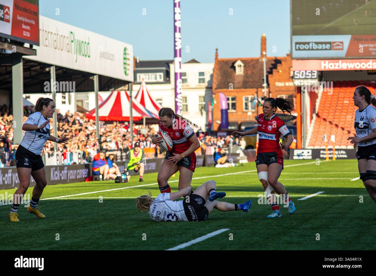 Gloucester, UK, 2nd March 2025 Gloucester-Hartpury fullback Emma Sing ...