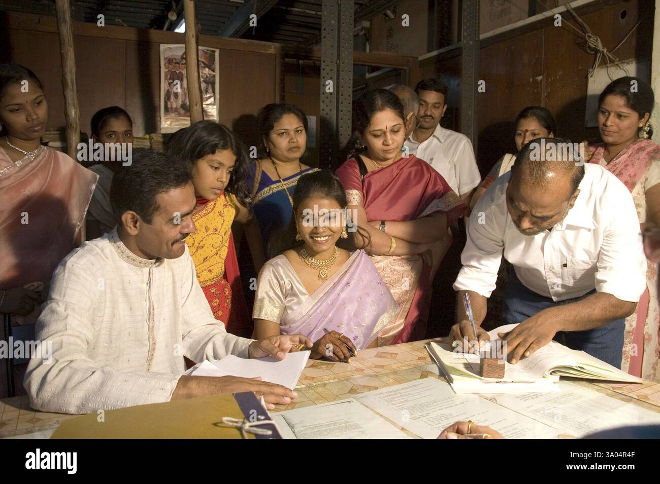 Eyewitness of Bride and Bridegroom completing procedure of Court ...