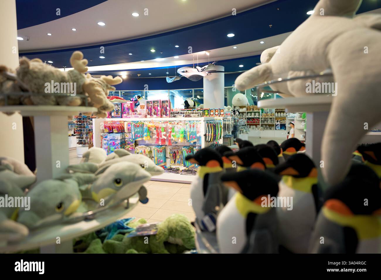 Color Toy Store at Antalya Aquarium with Plush Toys. Antalya, Turkey 08 ...