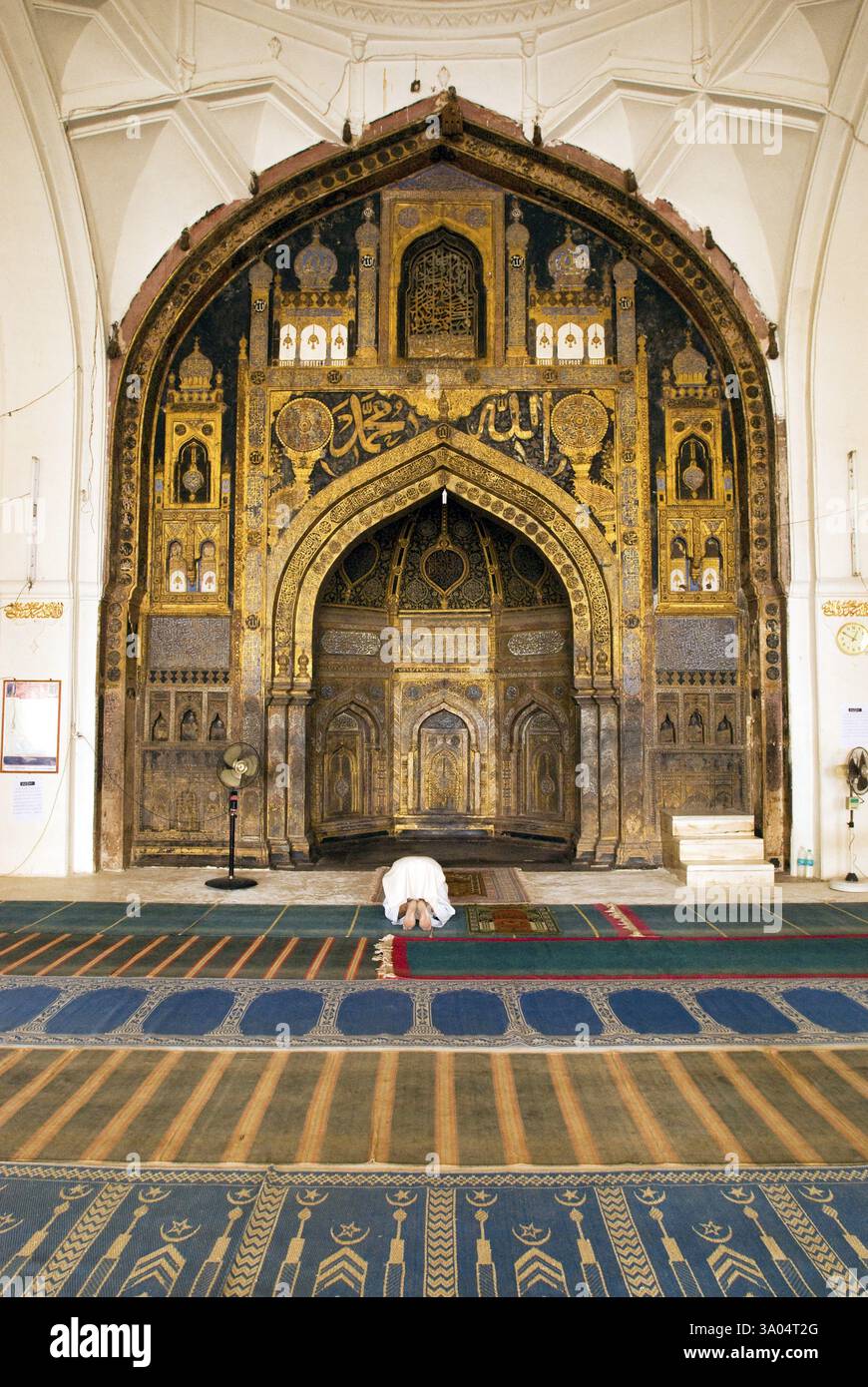 Prayer hall of the Jamia Masjid built by Ali Adil Shah in 1578 in ...