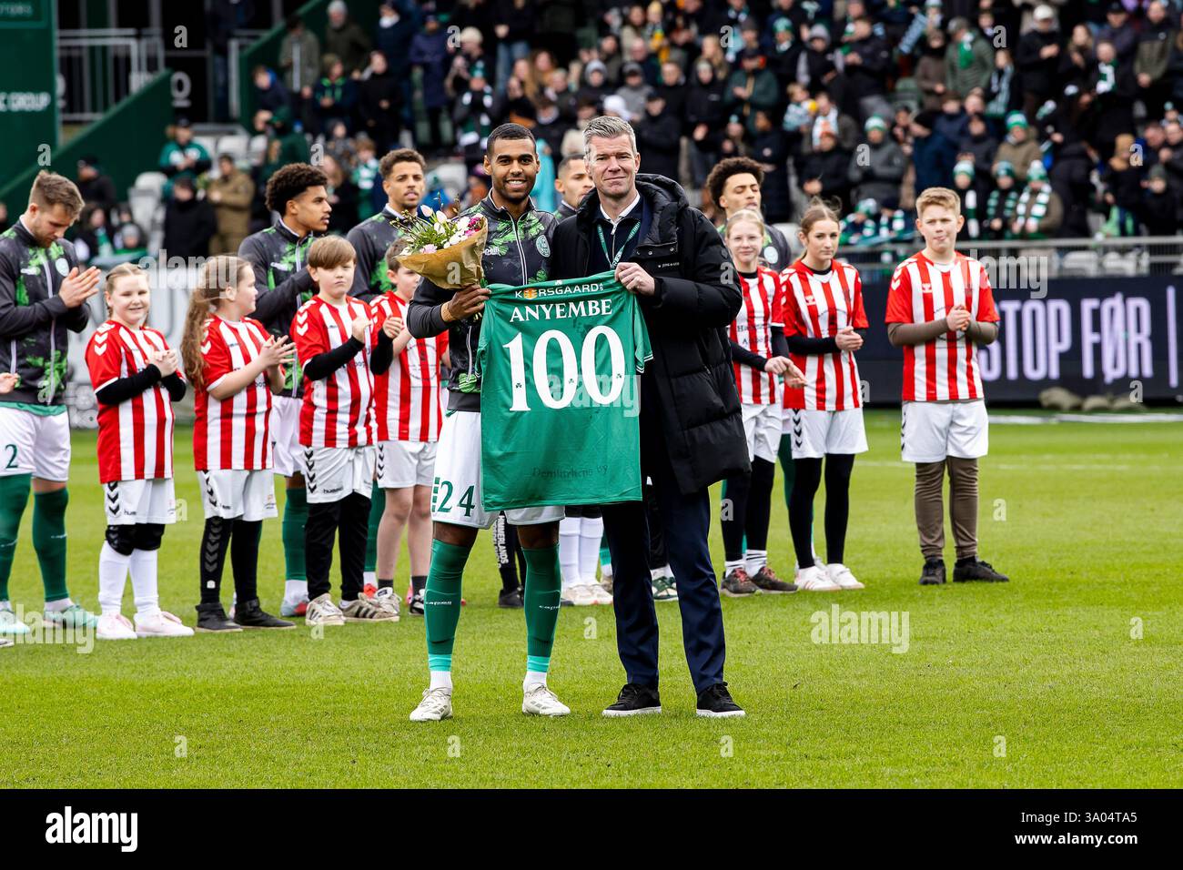 Viborg FF's Daniel Aynembe (24) has played 100 matches for Viborg FF ...
