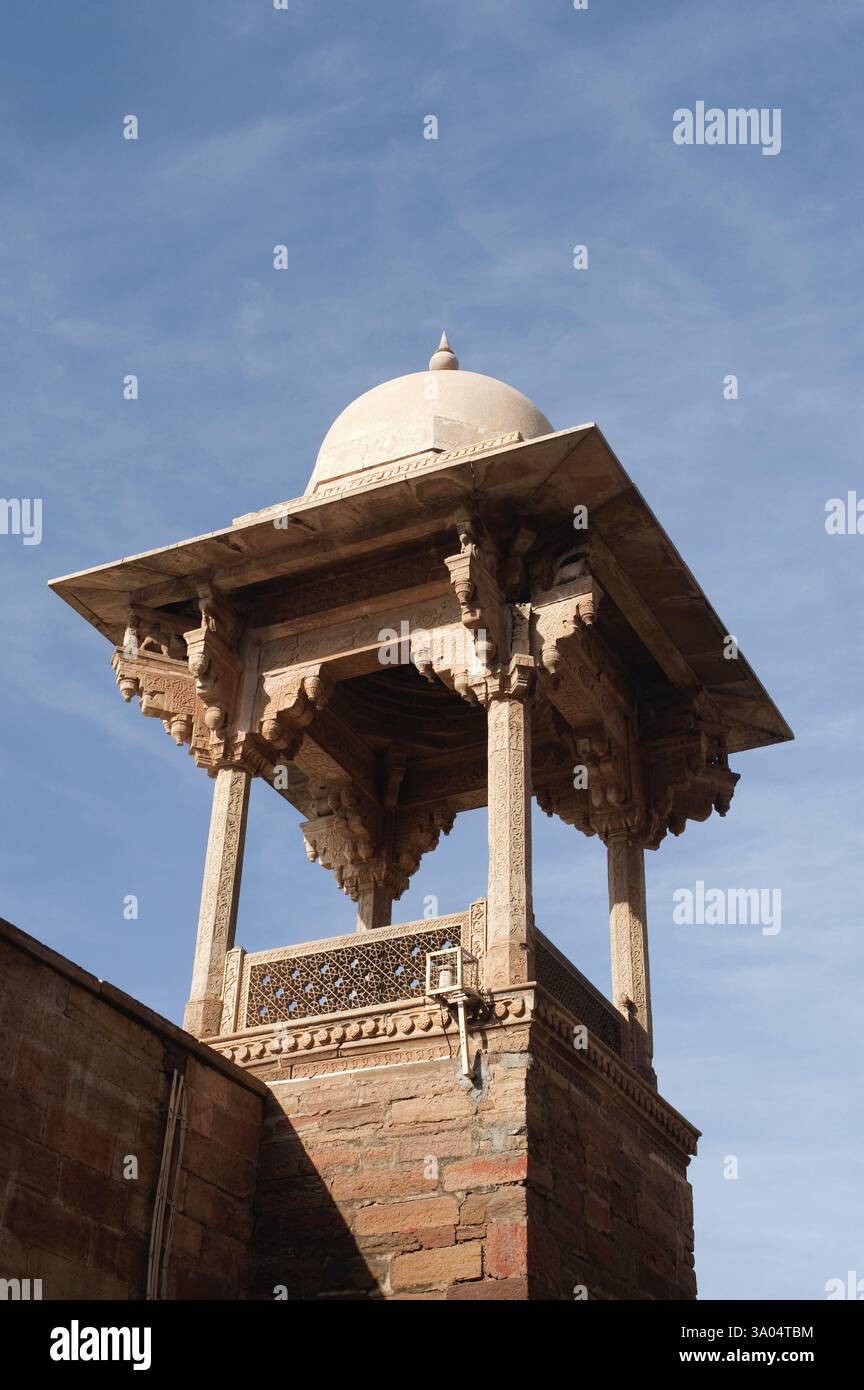 Watch tower cupolas at Gwalior fort, Madhya Pradesh, India, Asia Stock ...