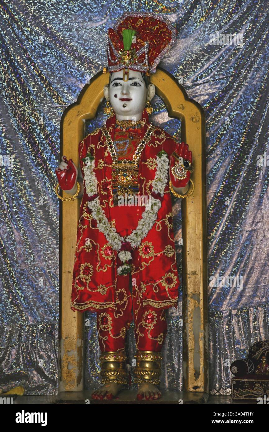 Idol of Ghanshyam Maharaj, Swaminarayan temple, Chhapaiya near Ayodhya ...