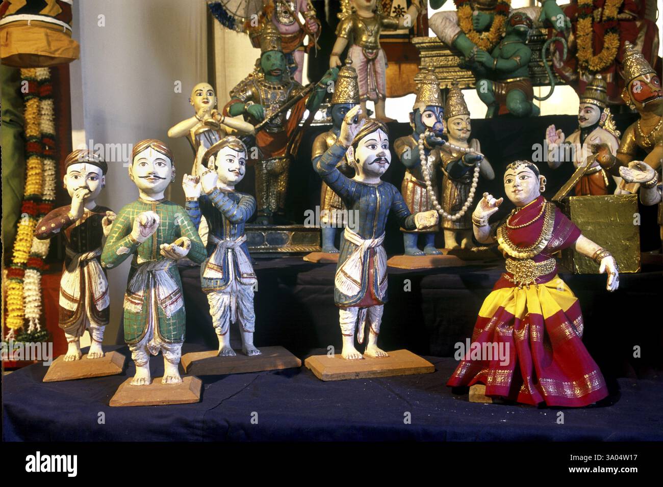 Kolu display during Navratri festival, Tamil Nadu, India, Asia Stock ...