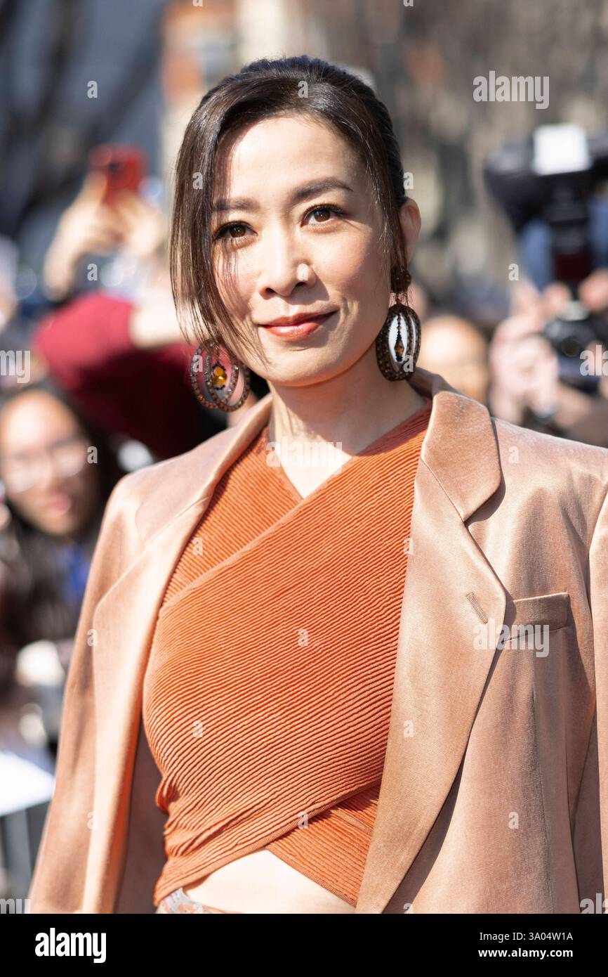 Charmaine Sheh arrives to Giorgio Armani fashion show during the Milan ...