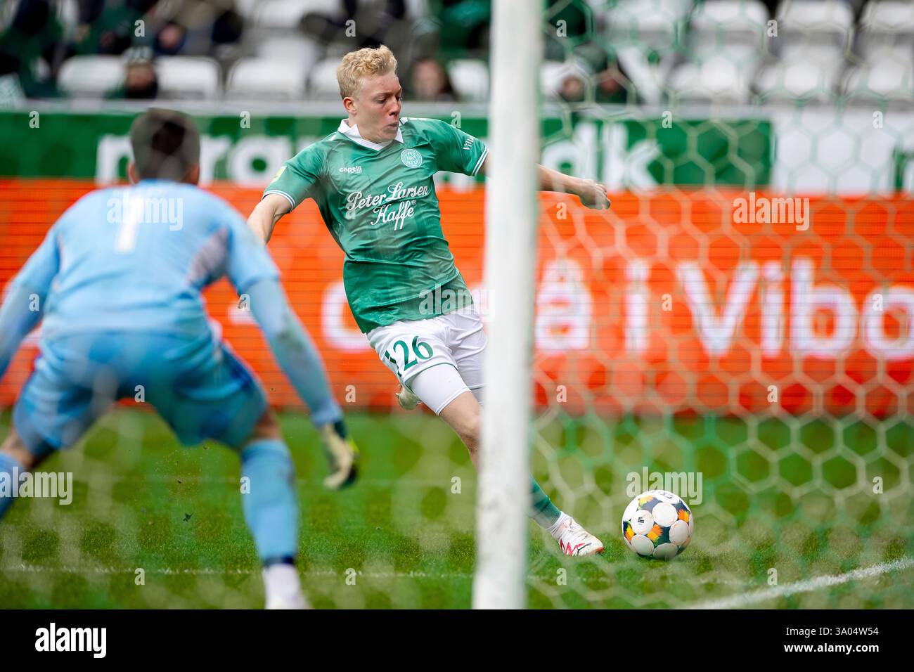 Viborg FF's Hjalte Bidstrup (26) during the Superliga match between ...