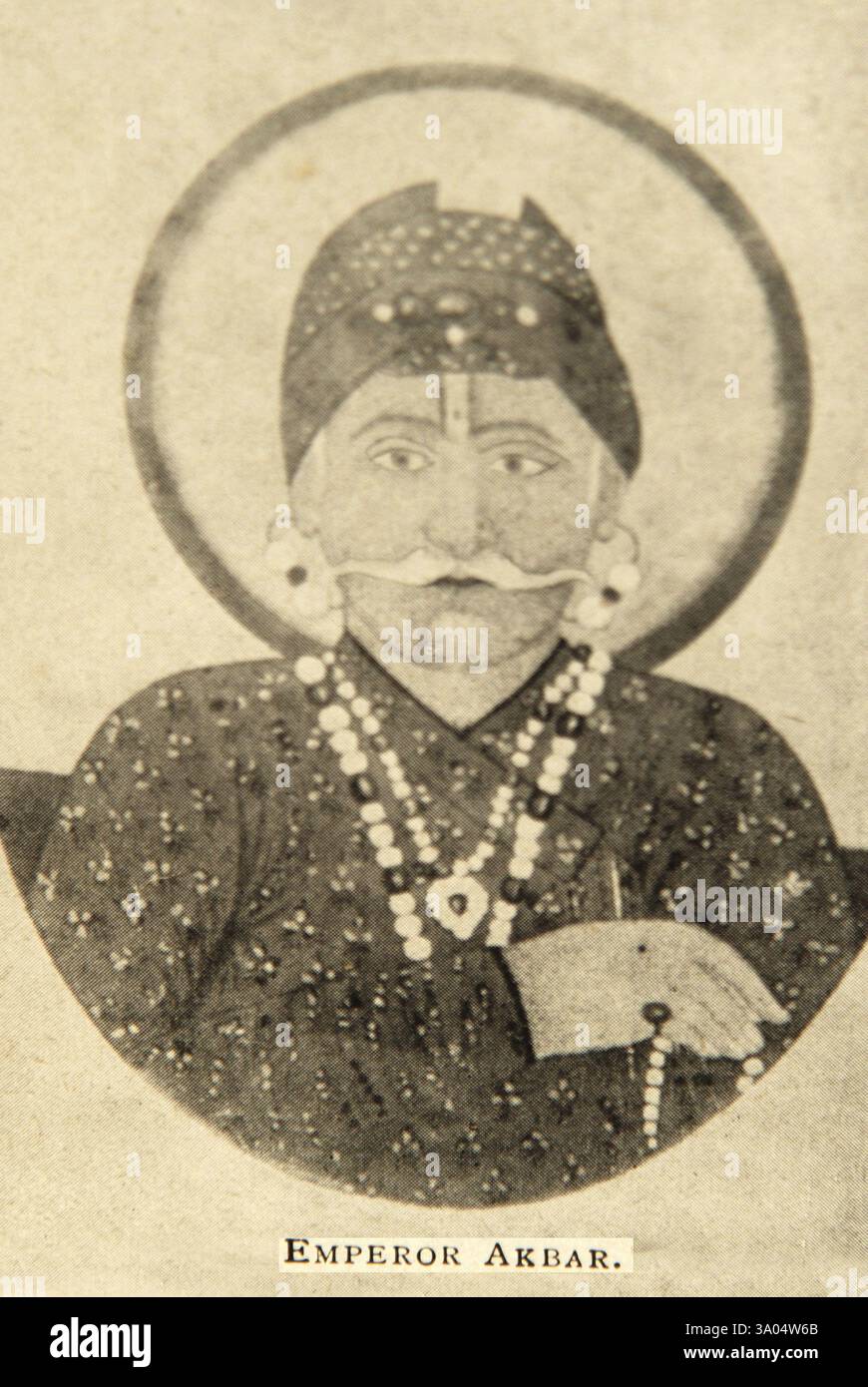 Old picture of emperor akbar Stock Photo - Alamy