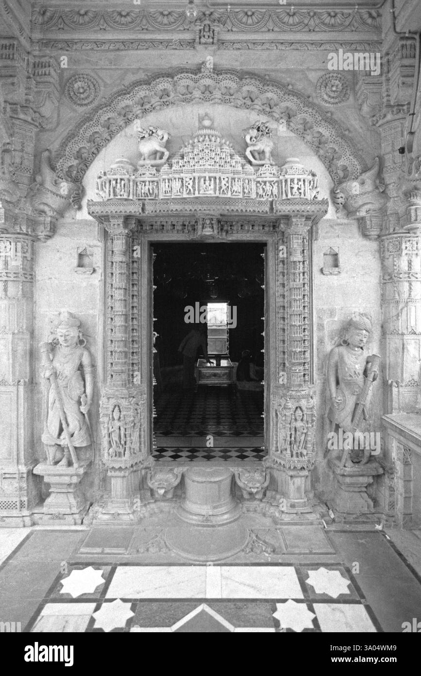 Heritage Jain architecture, Hathi sing Derasar, Gujarat, India, Asia ...