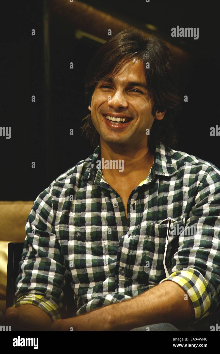 Bollywood actor shahid kapoor, India NO MR Stock Photo - Alamy