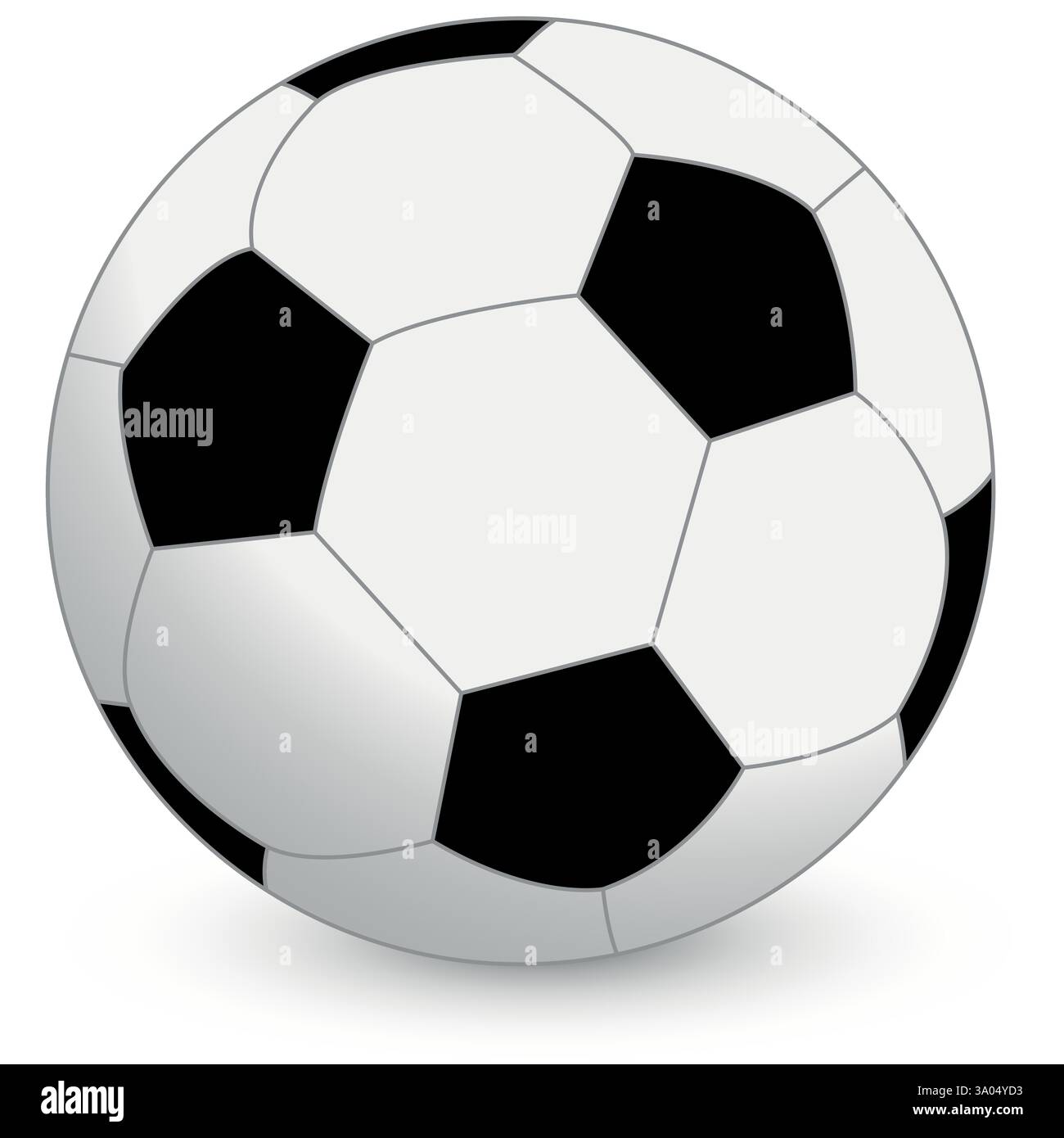 Football or soccer ball, sports design element Stock Vector Image & Art ...