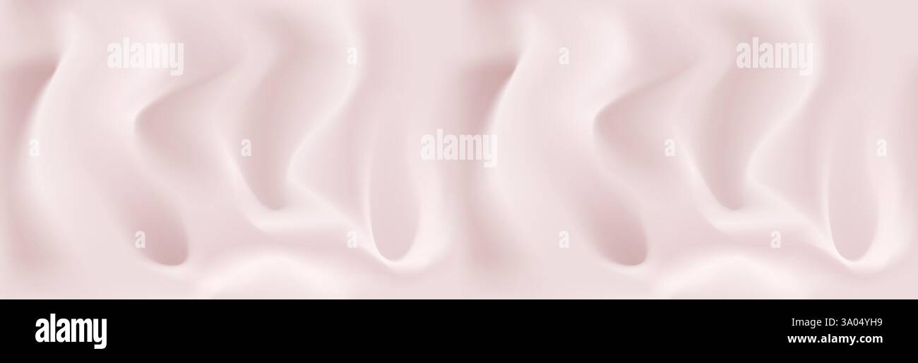 Soft folds of silk with holes seamless horizontal border. Beautiful ...