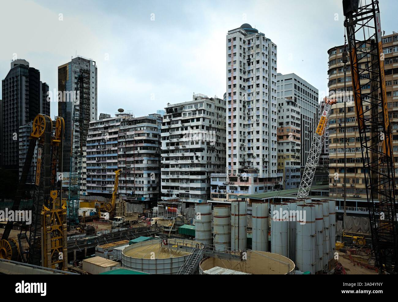 Hong Kong industrial Construction Site Stock Photo - Alamy