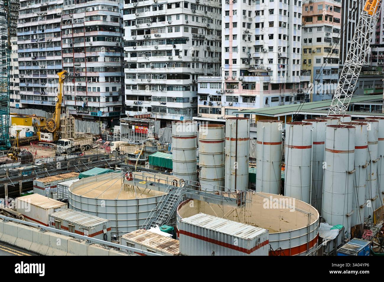 Hong Kong industrial Construction Site Stock Photo - Alamy