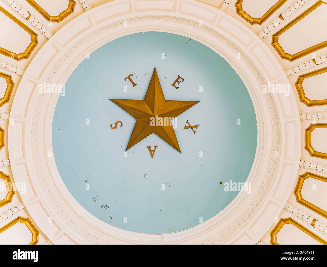 Interior view of the Texas Capitol with visitors exploring the halls at ...