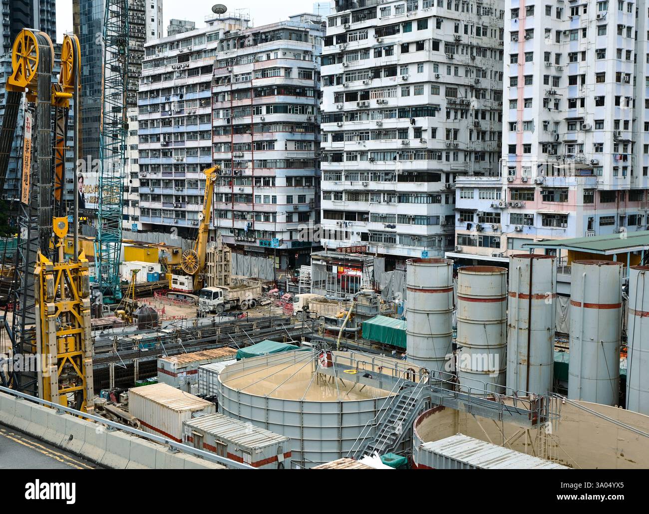 Hong Kong industrial Construction Site Stock Photo - Alamy