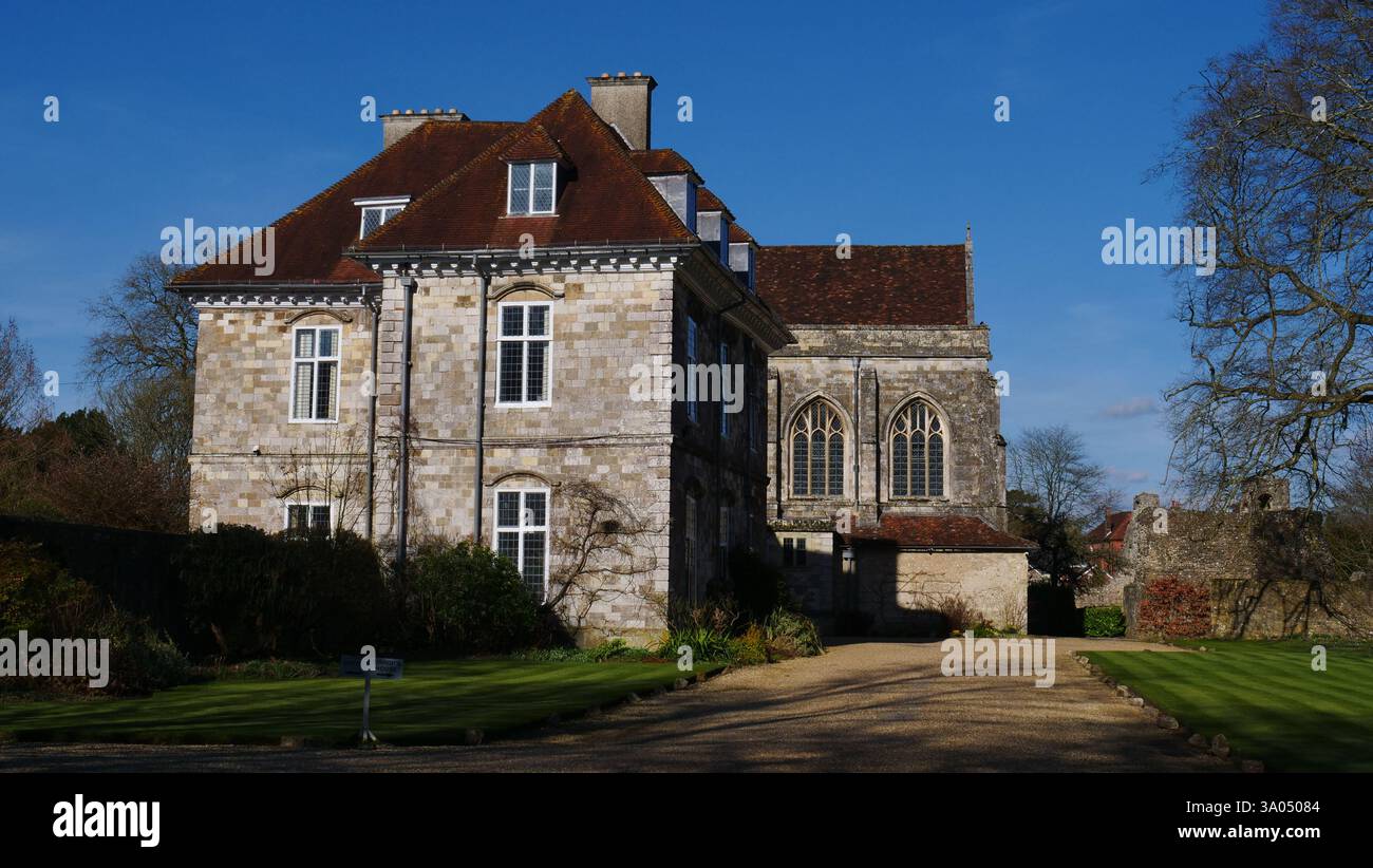 Wolvesey Palace - the residence of the Bishop of Winchester, UK Stock ...