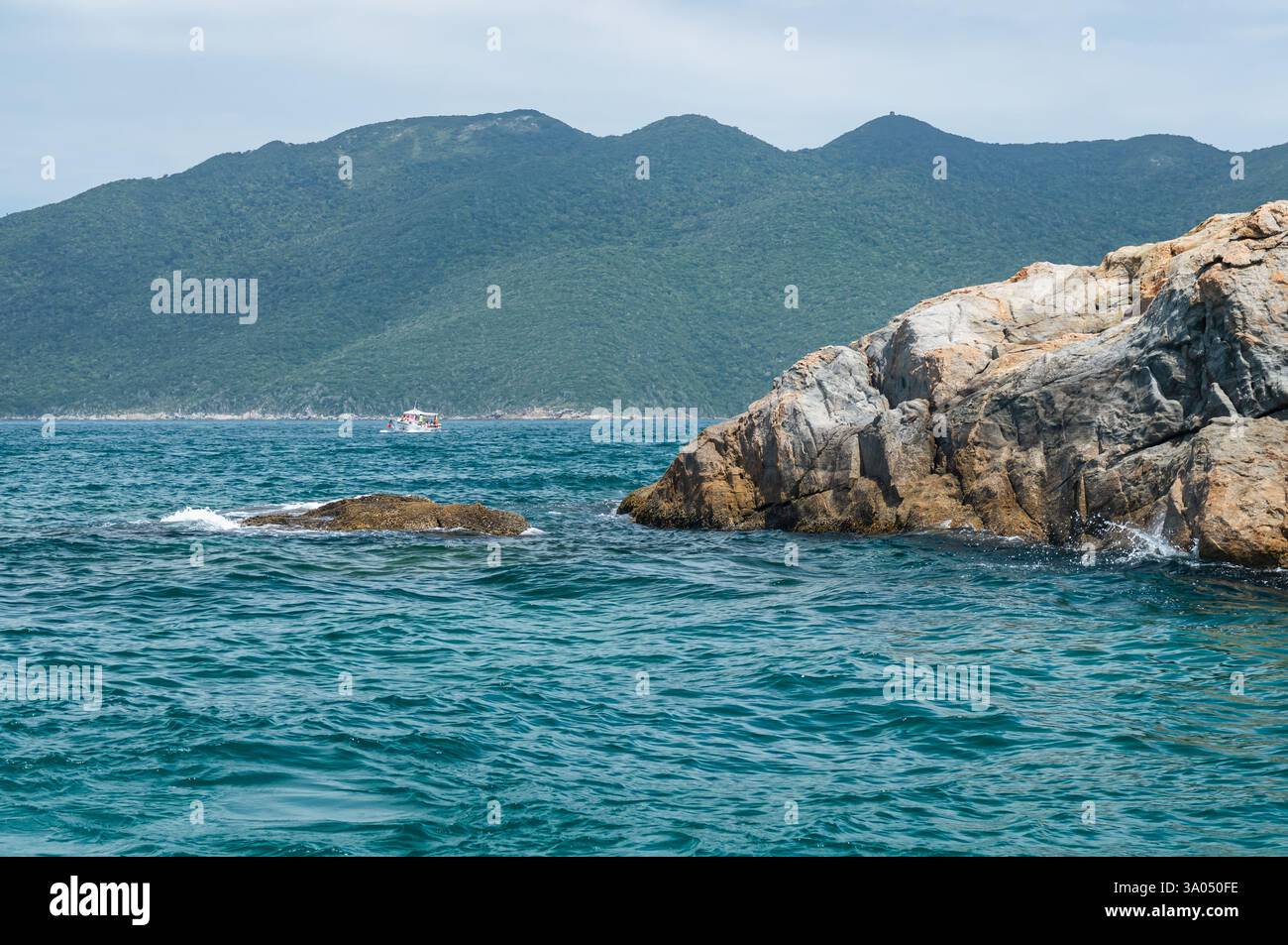 ARRAIAL DO CABO, RIO DE JANEIRO - BRAZIL - DEC 21, 2018: Atlantic Ocean ...