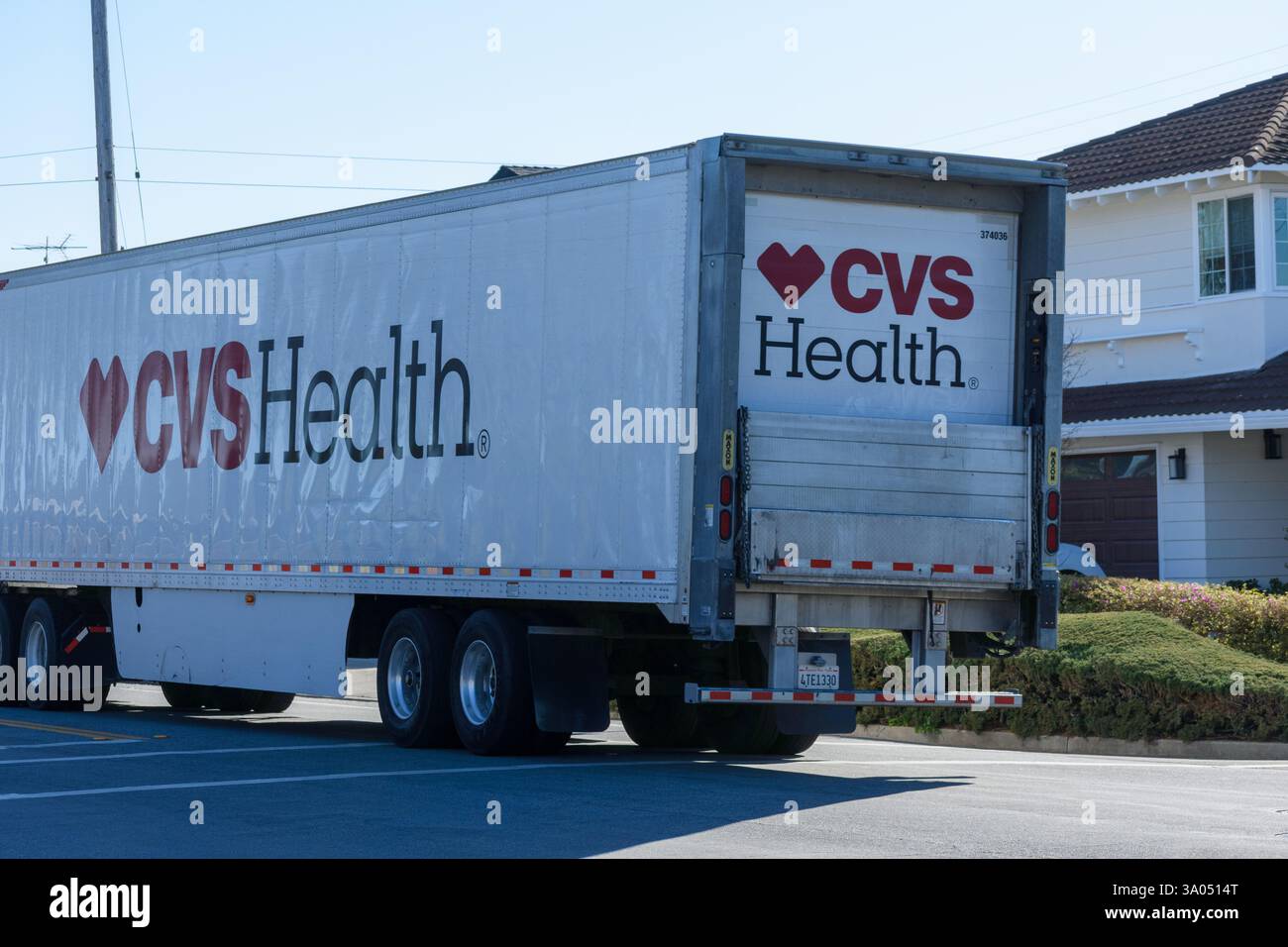 The rear section of a CVS Health delivery truck. - California, USA ...