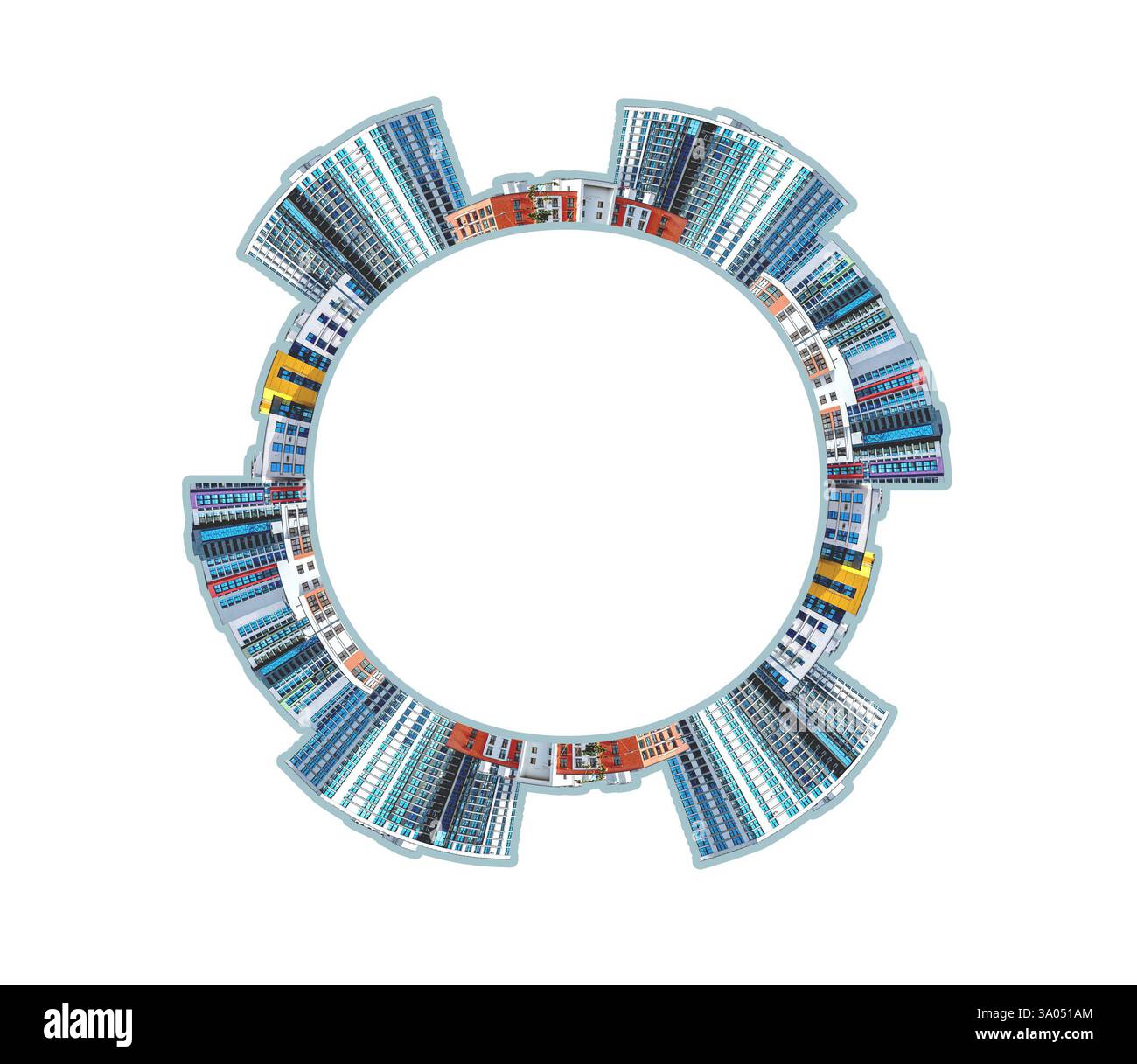 Architecture collage featuring urban cityscape with modern high-rise ...