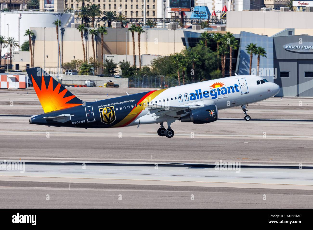 Allegiant Air Airbus A319 Flugzeug Flughafen Las Vegas in den USA Vegas ...