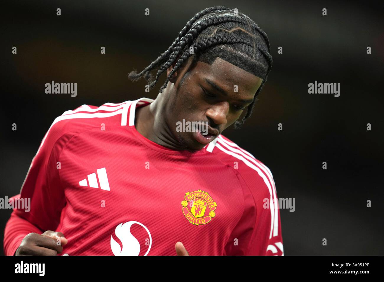 Manchester United's Ayden Heaven during the English FA Cup soccer match ...