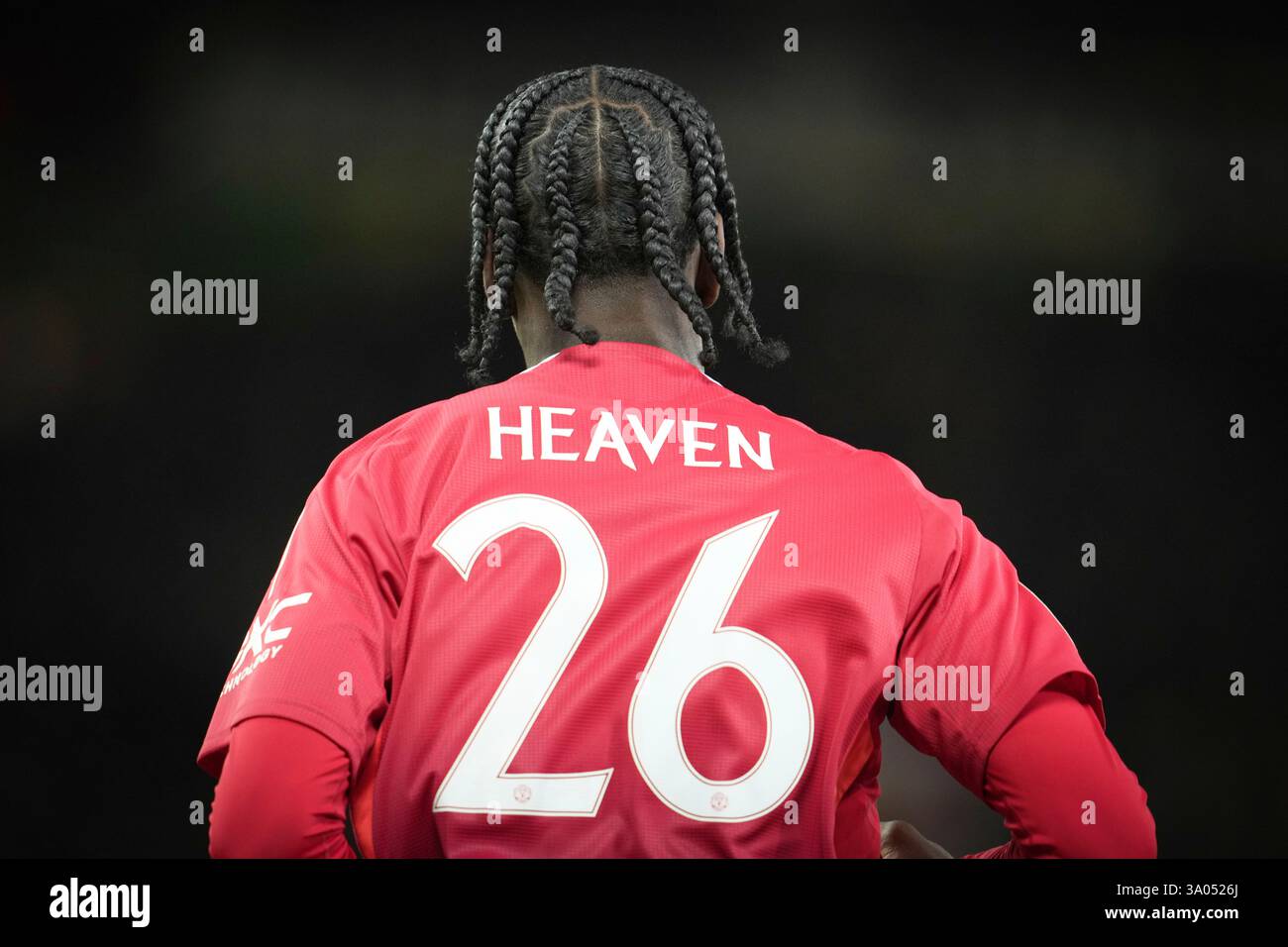 Manchester United's Ayden Heaven during the English FA Cup soccer match ...