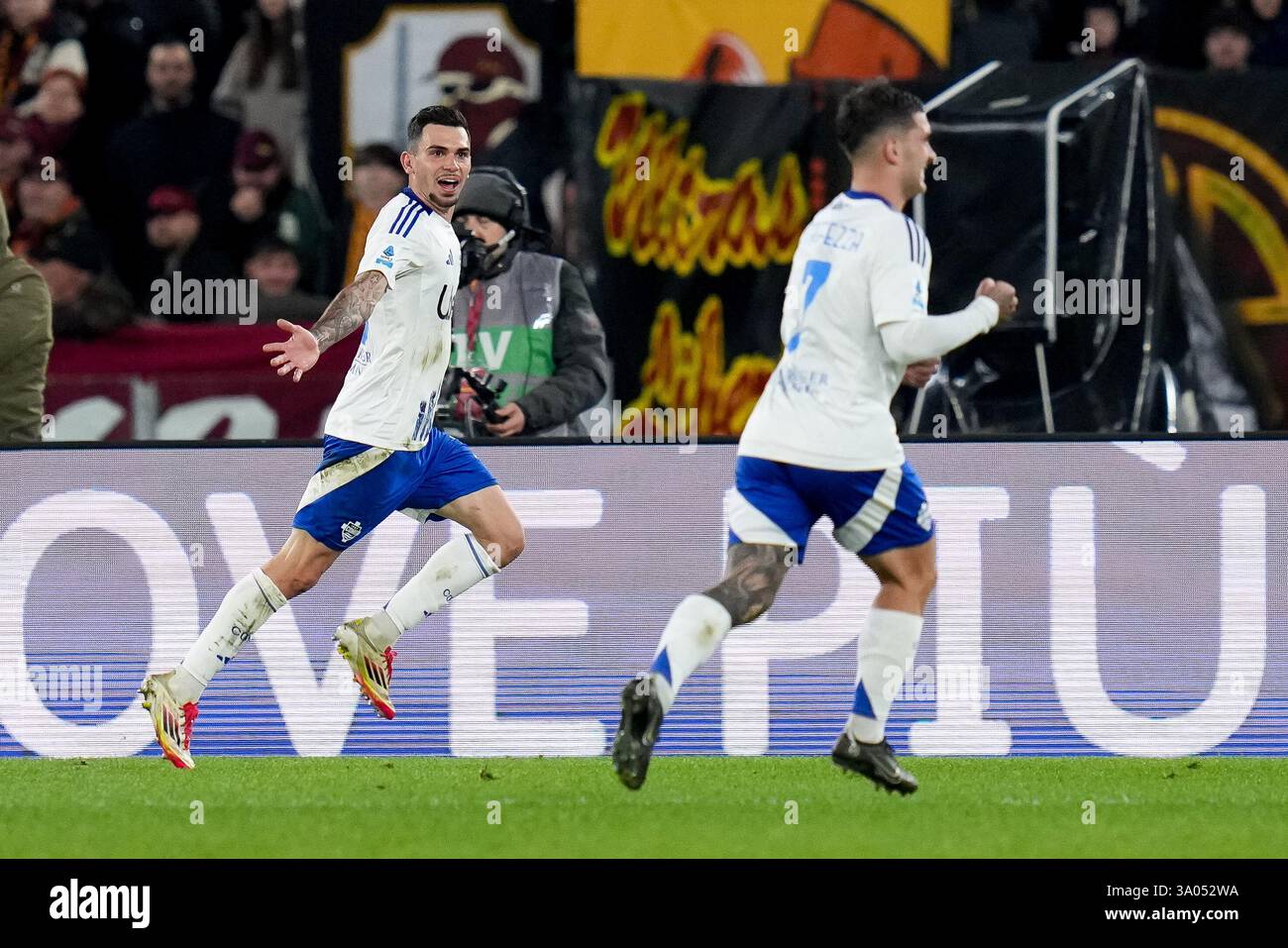 Rome, Italy. 02nd Mar, 2025. Lucas Da Cunha of Como 1907 celebrates ...