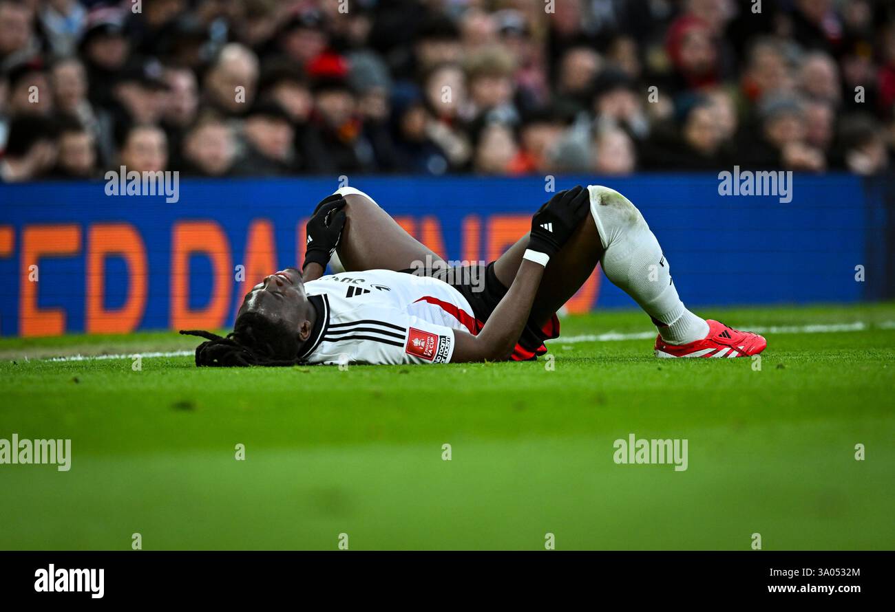 2nd March 2025; Old Trafford, Manchester, England; FA Cup Fifth Round Football, Manchester ...