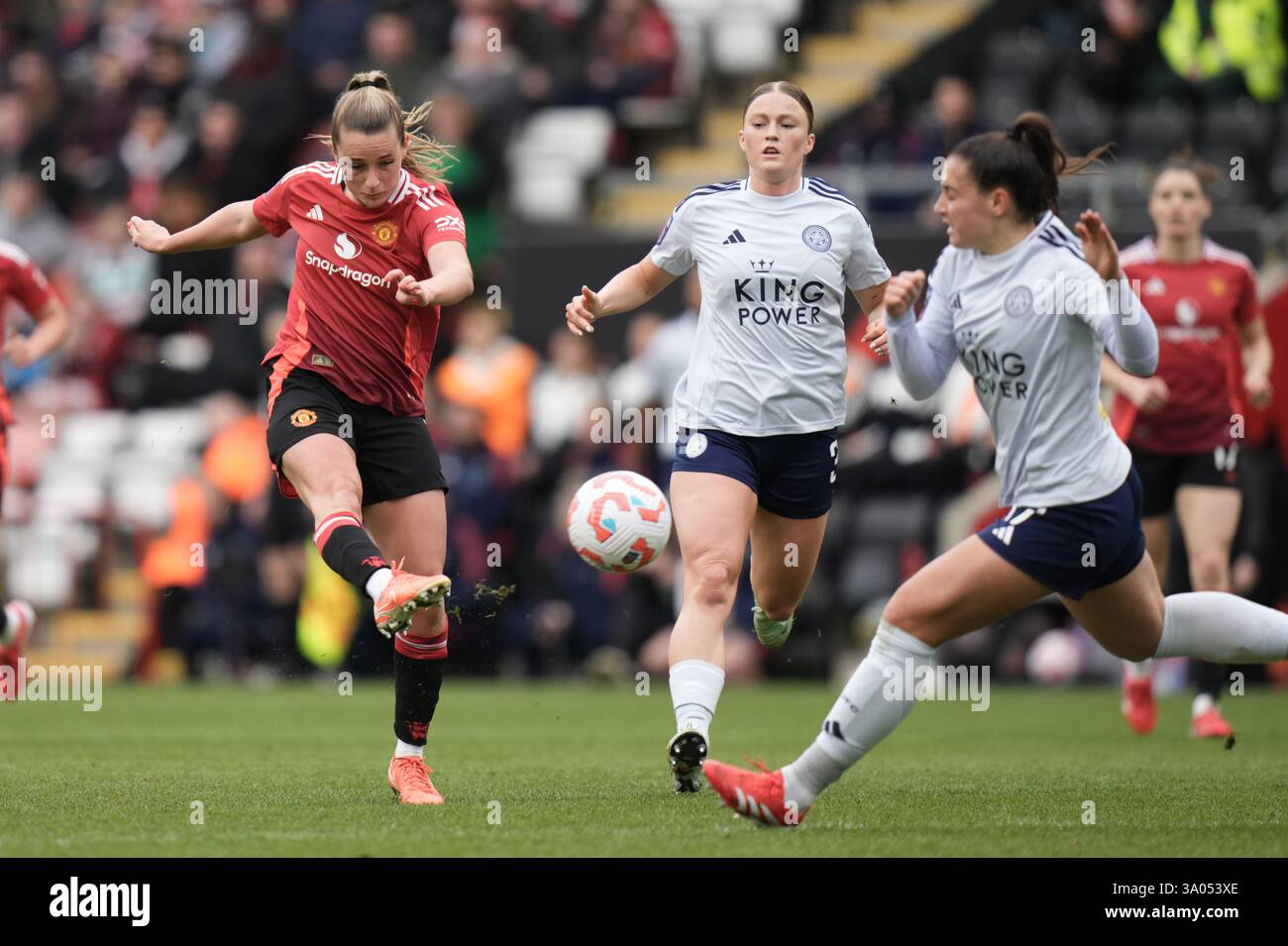 UK. 02nd Mar, 2025. Manchester United Women v Leicester City Women ...