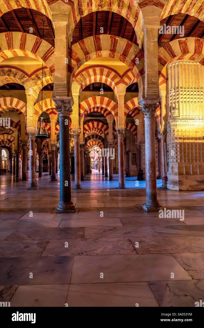 Great Mosque of Córdoba from the 8th Century featuring Moorish Arches ...