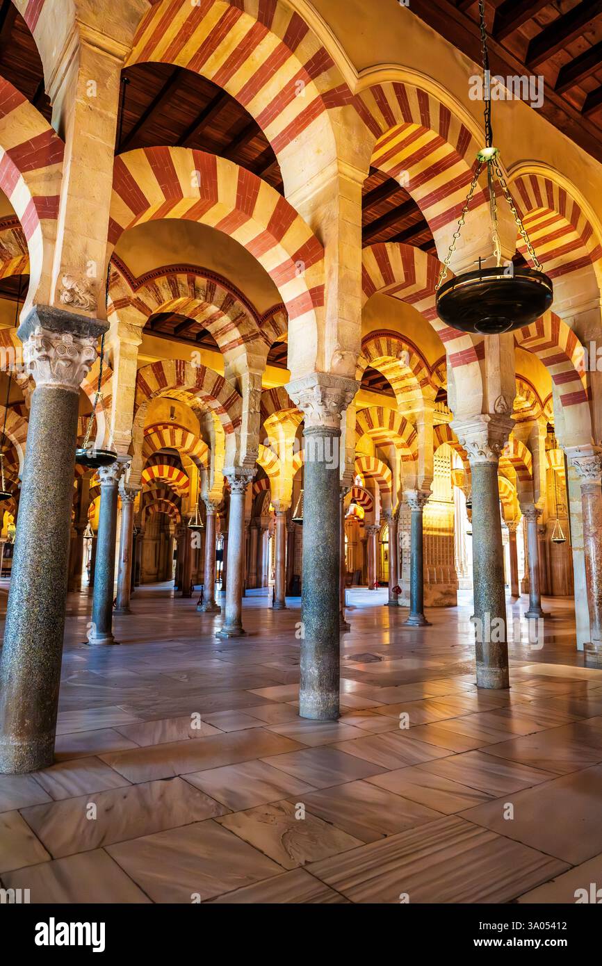 Great Mosque of Córdoba from the 8th Century featuring Moorish Arches ...