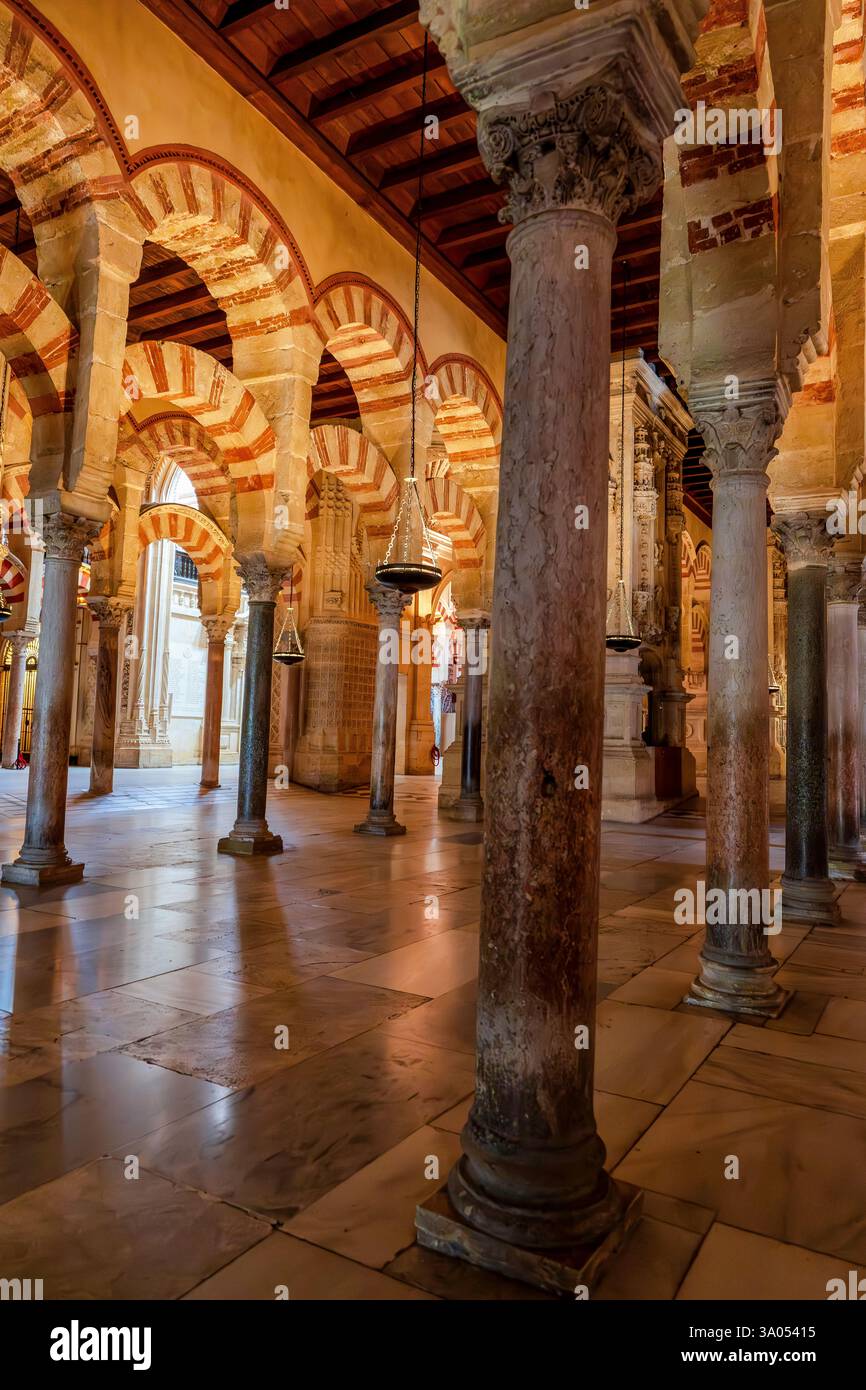 Great Mosque of Córdoba from the 8th Century featuring Moorish Arches ...