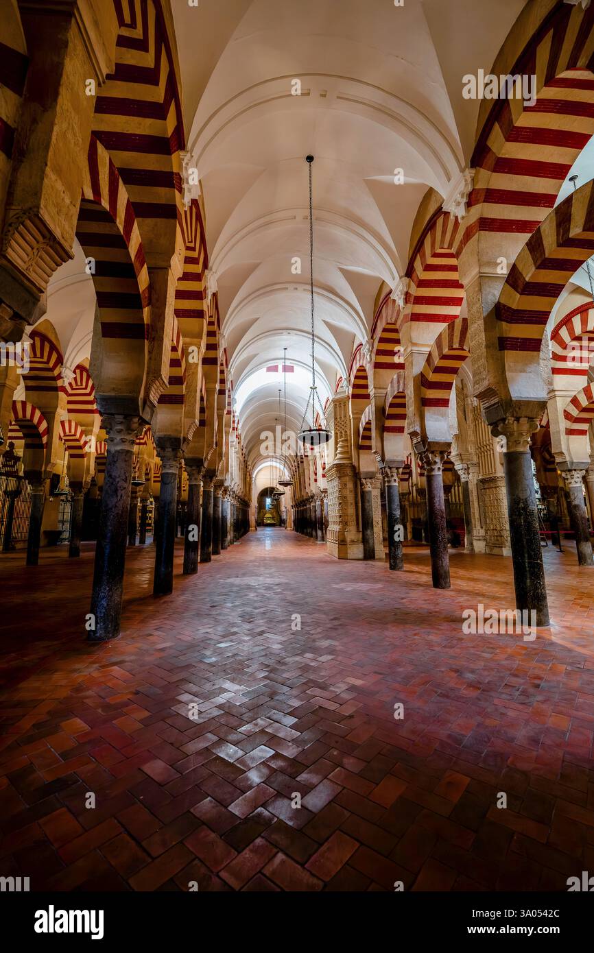 Great Mosque of Córdoba from the 8th Century featuring Moorish Arches ...