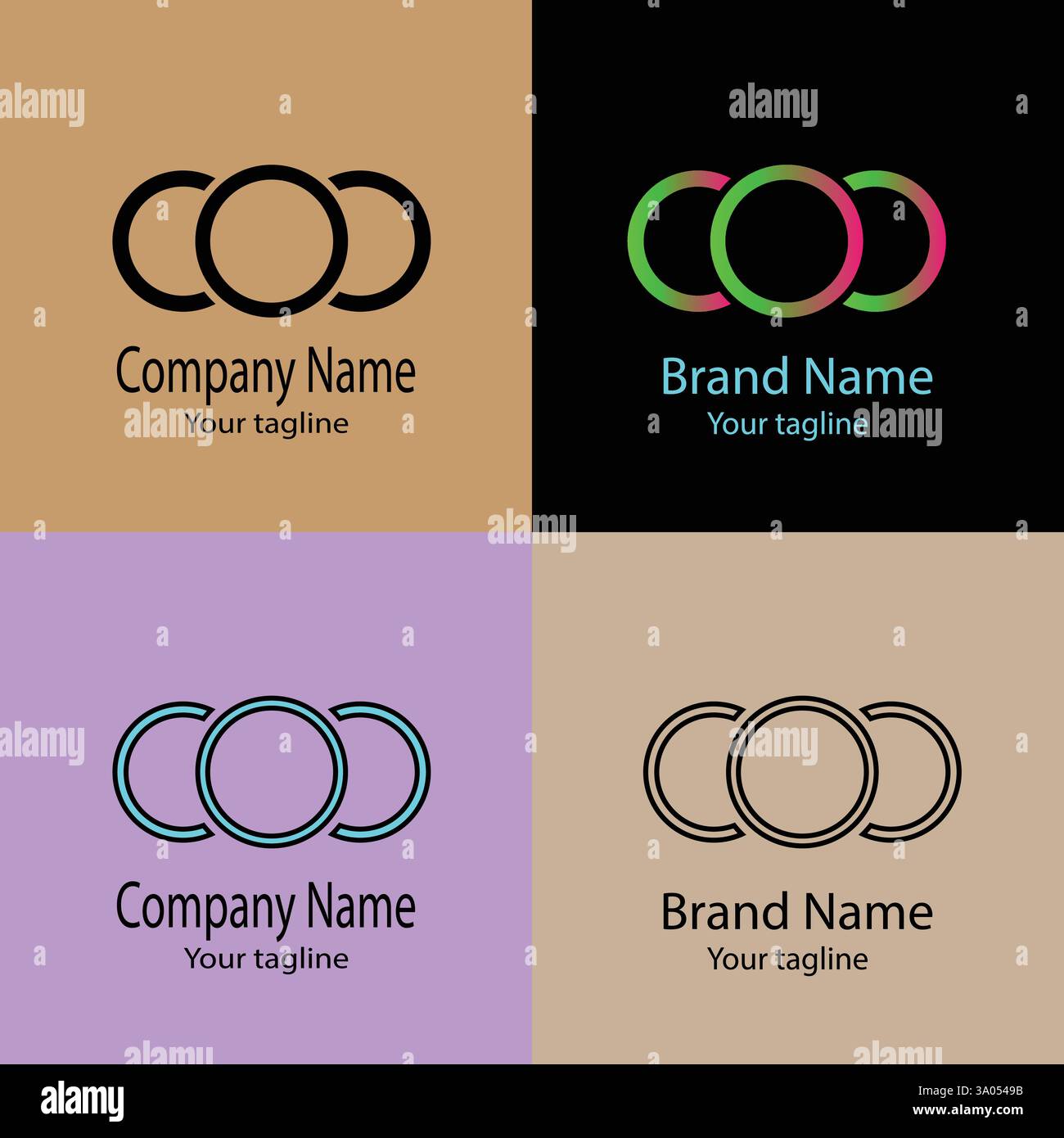 Professional Unique Latest logo design with different designs of the ...