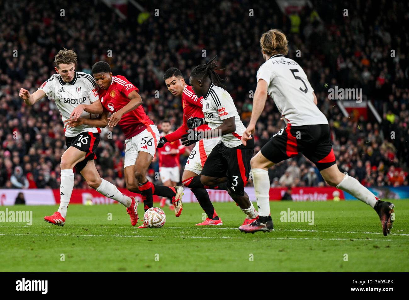 Manchester, UK. 02nd Mar, 2025. Chido Obi-Martin of Manchester United ...