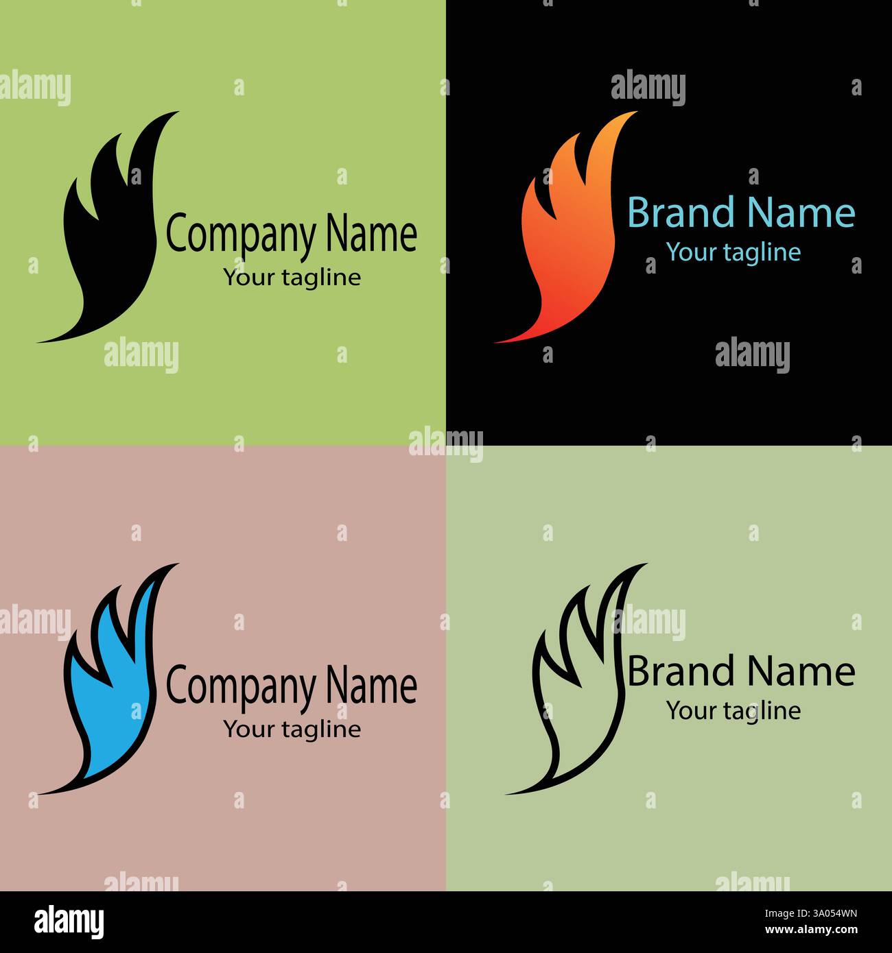 Professional Unique Latest logo design with different designs of the ...