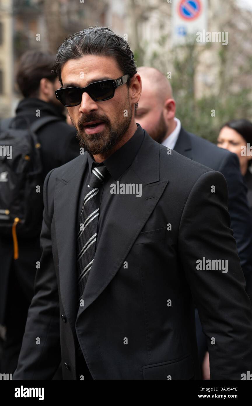 Michele Morrone during the Dolce & Gabbana fashion show, ''Cool Girls ...